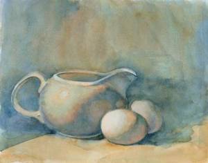 30-in-30: Watercolor still-life painting in a low-key color scheme ...